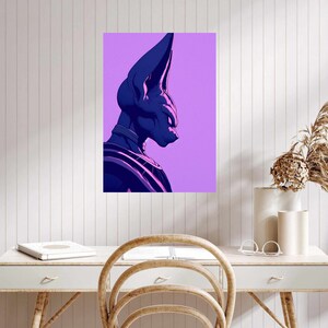 Dragon Ball Z Beerus Poster Art Wall Decor Print Bedroom Gift Unframed ...