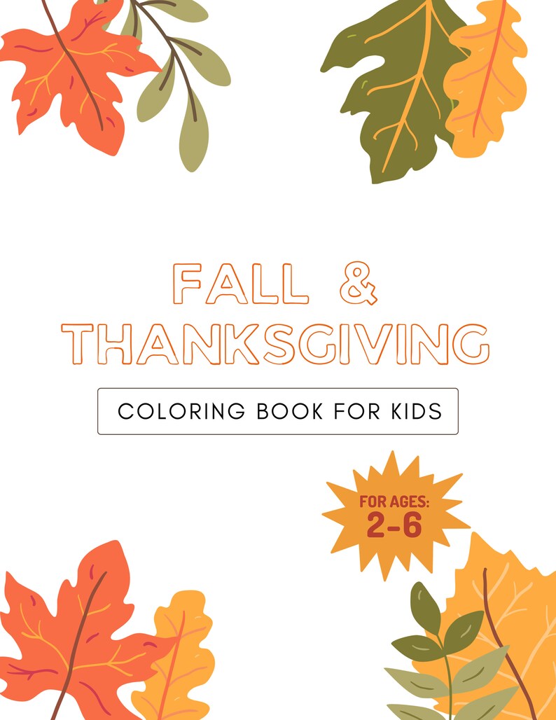 Thanksgiving Coloring Sheets, Coloring Pages for Kids, Autumn Coloring ...