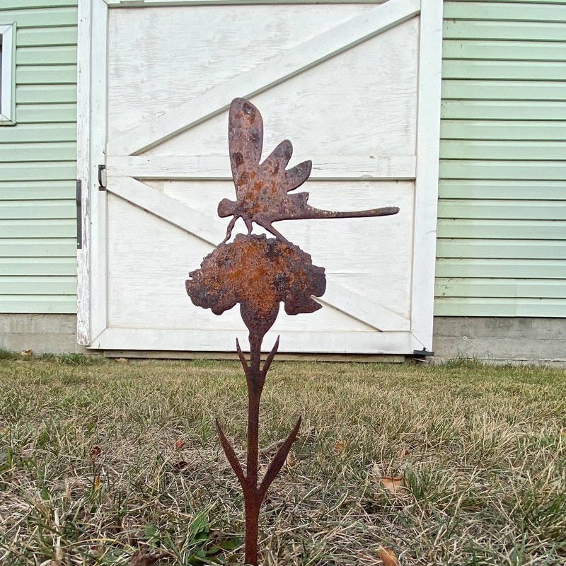 Metal Garden Flowers - Etsy