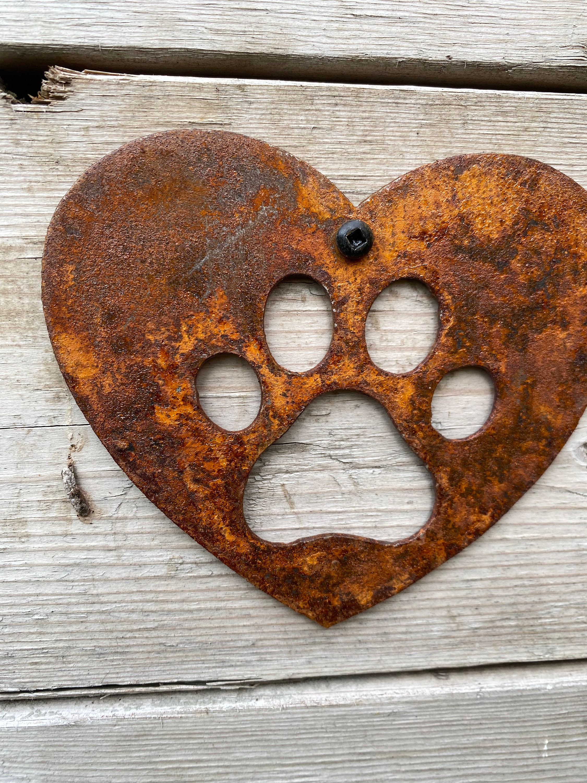 Corten Rusty Metal Dog Memorial Sign Vintage Style Tribute - Etsy