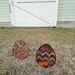 Metal Easter Egg Garden Decor Pair of Metal Easter Egg Decorations ...