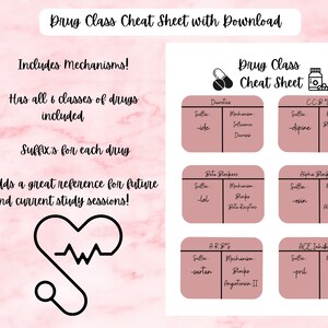 Pharmacology Template for Nursing School | Pharmacology Notes | Nursing ...