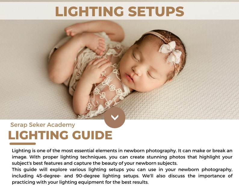 147-page Newborn Photography Lighting Guide - Etsy