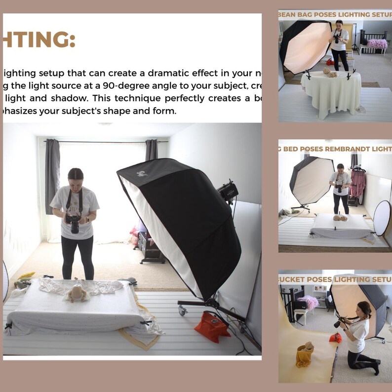 147-page Newborn Photography Lighting Guide - Etsy