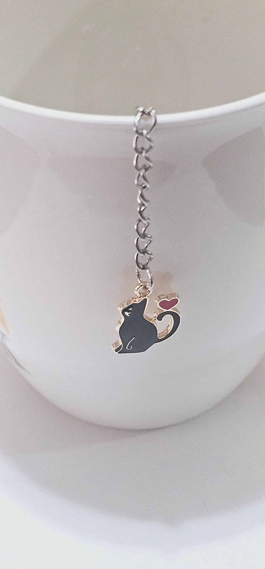 Red Heart Cat Tail Tea Ball Infuser Tea Steeper Strainer Gift - Etsy