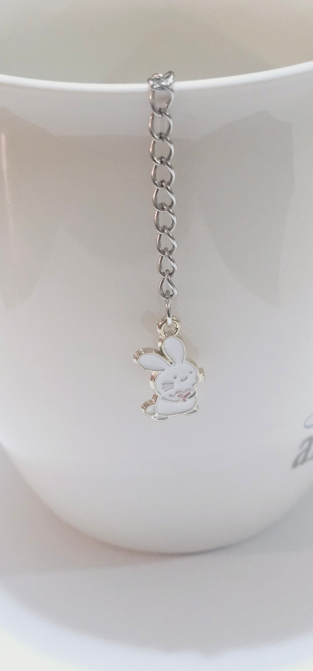 Pink Heart Bunny Rabbit Tea Infuser Ball Tea Steeper Strainer Gift - Etsy