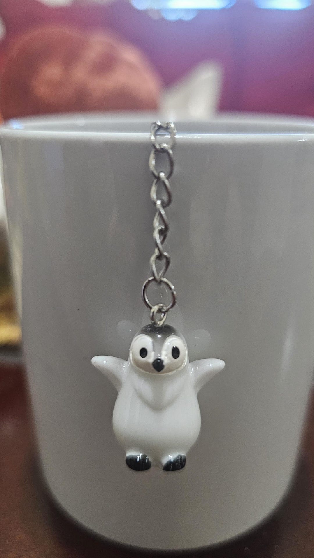 Cute Penguin With Tea Mesh Ball Infuser Tea Steeper Strainer Tea Lovers ...