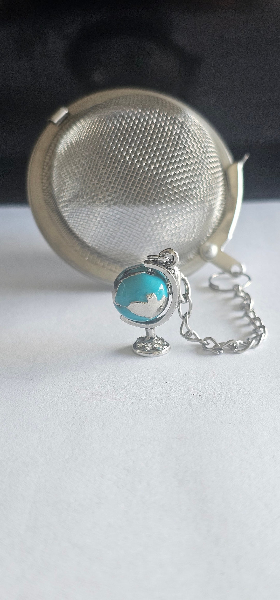 Map Globe Tea Mesh Ball Infuser Tea Steeper Strainer Tea Lovers Gift - Etsy