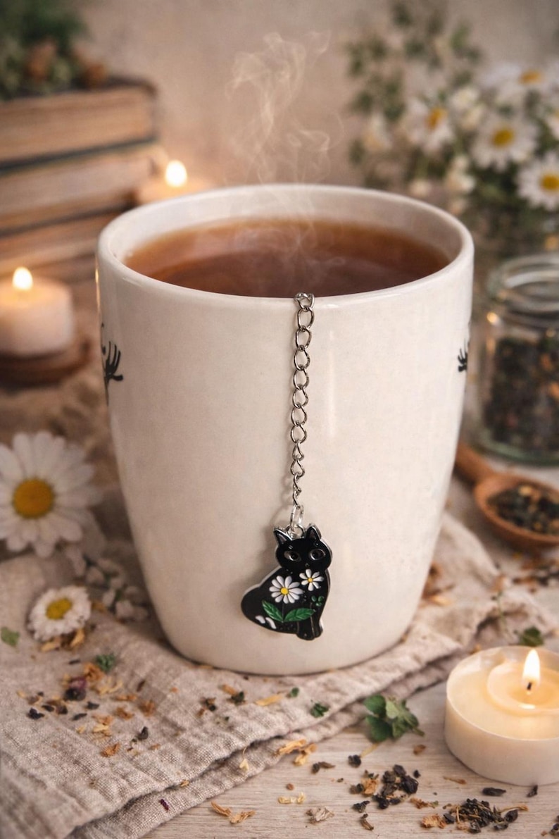 Cat Tea Infuser – Stainless Steel Loose Leaf Tea Strainer With Charm - Etsy