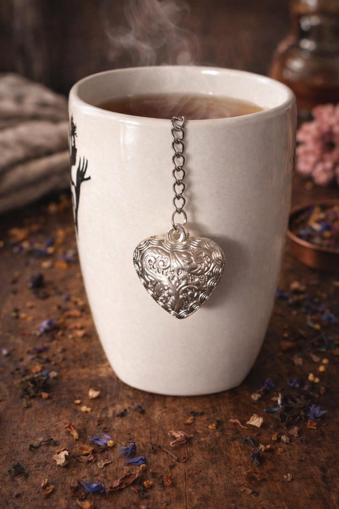 Heart Shape Charm Tea Infuser Ball Tea Steeper Strainer Gift - Etsy