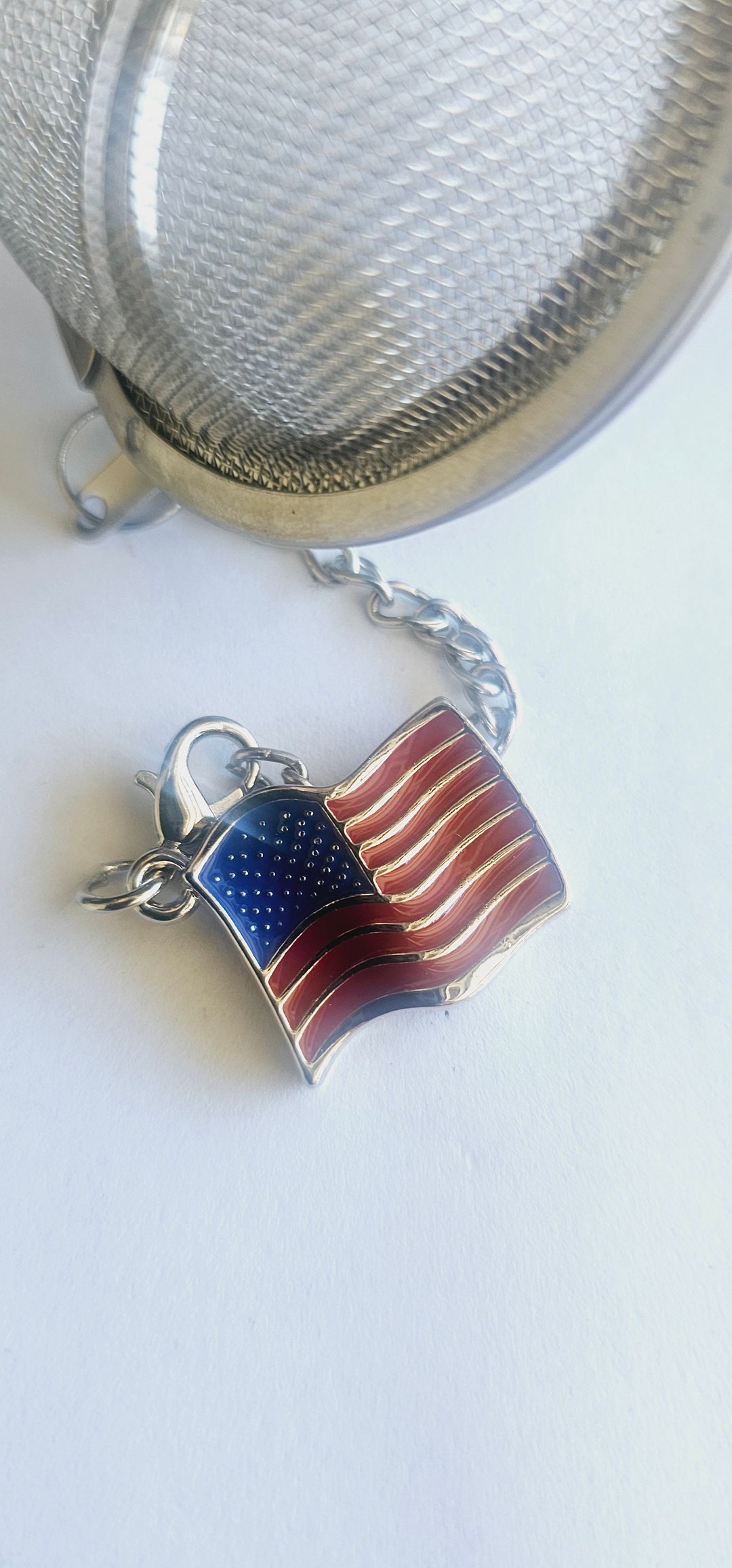 USA Flag Tea Ball Infuser Strainer Tea Steeper - Etsy