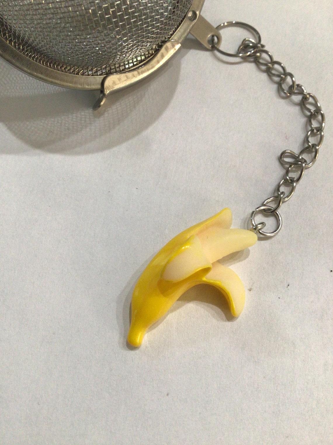 Cute Banana Tea Infuser With Charm | Stainless Steel Mesh Tea Ball ...