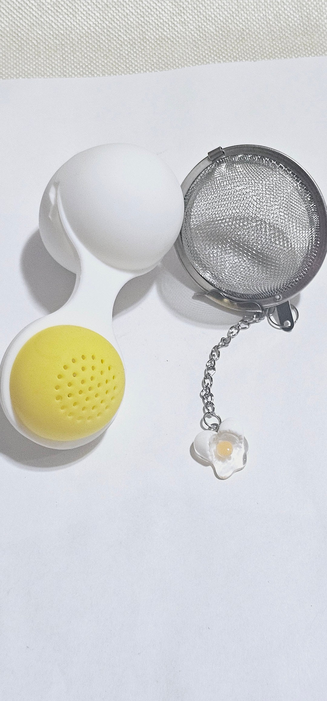 2pc Combo Silicone Egg Tea Infuser Egg Ball Steeper Tea Strainer - Etsy
