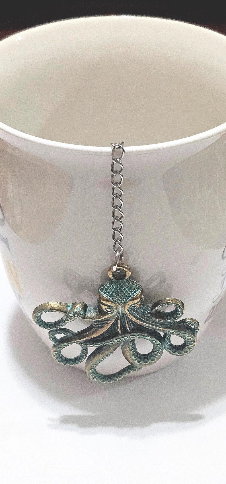 Octopus Tea Infuser Charm – Loose Leaf Tea Strainer Pendant – Unique ...