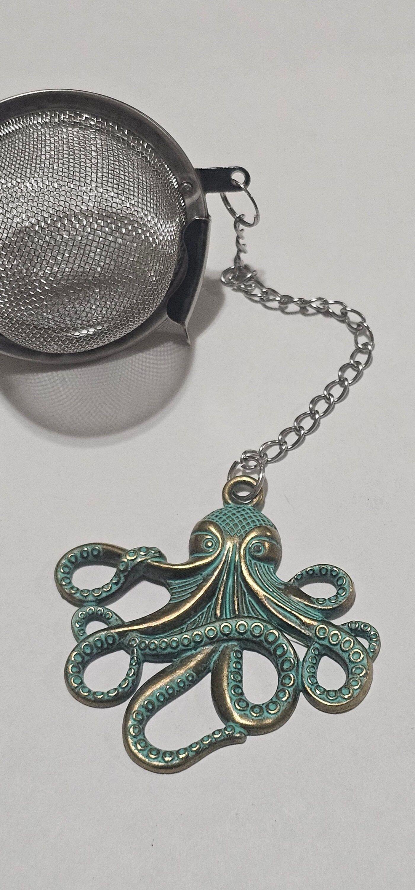 Octopus Tea Infuser Charm – Loose Leaf Tea Strainer Pendant – Unique ...