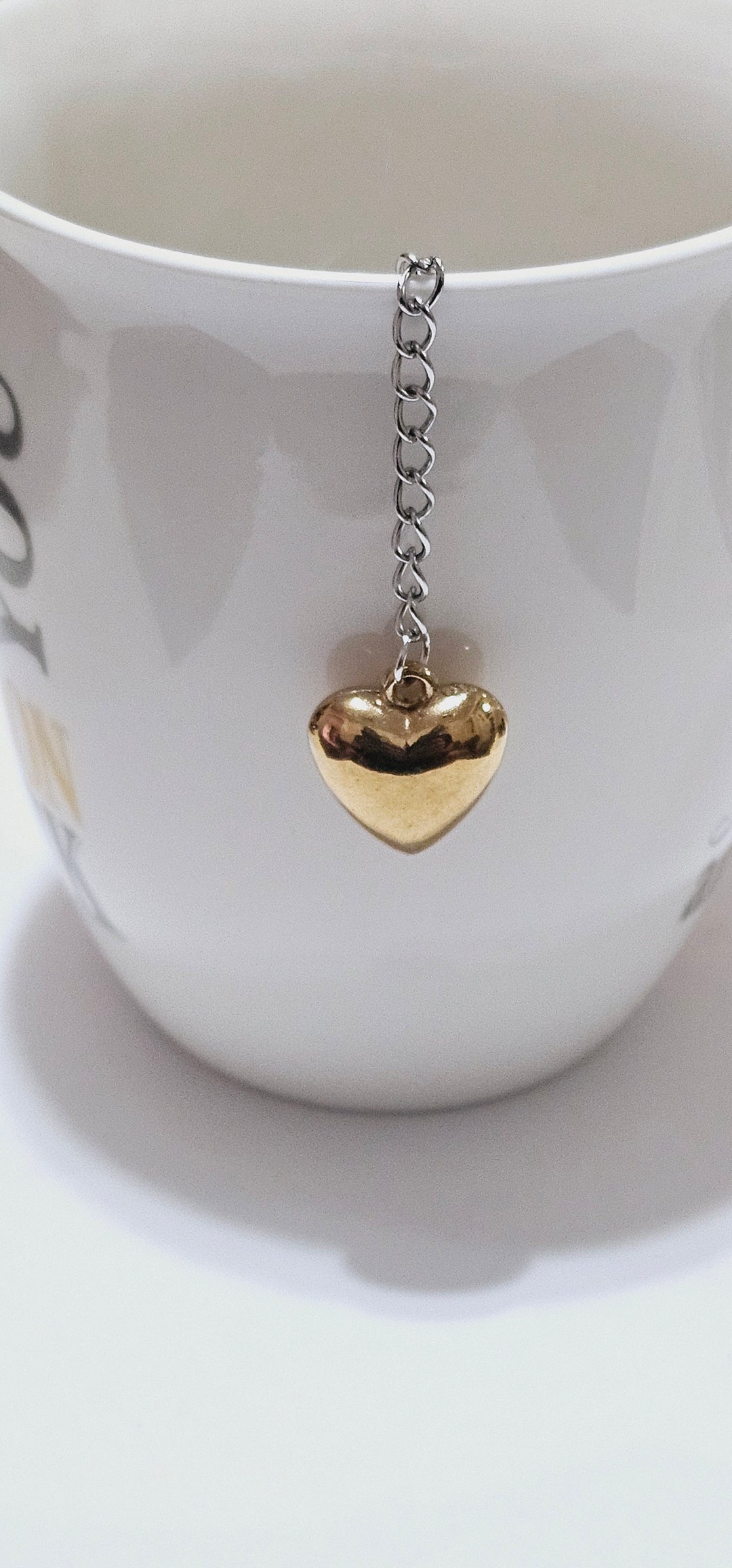 Golden Heart Tea Infuser Ball Tea Steeper Strainer Gift - Etsy