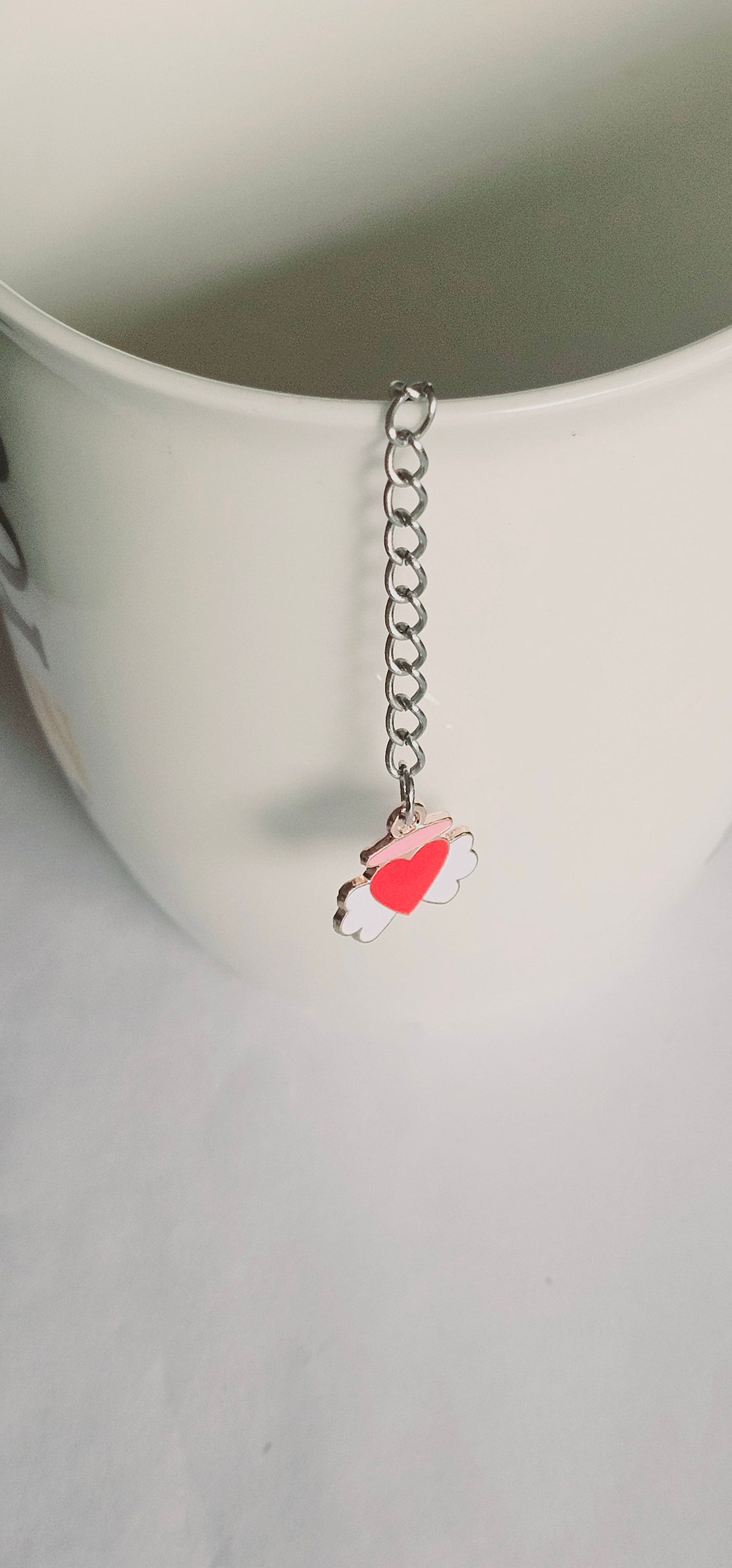 Flying Heart Tea Ball Steeper Tea Infuser Strainer Lovers Valentines ...