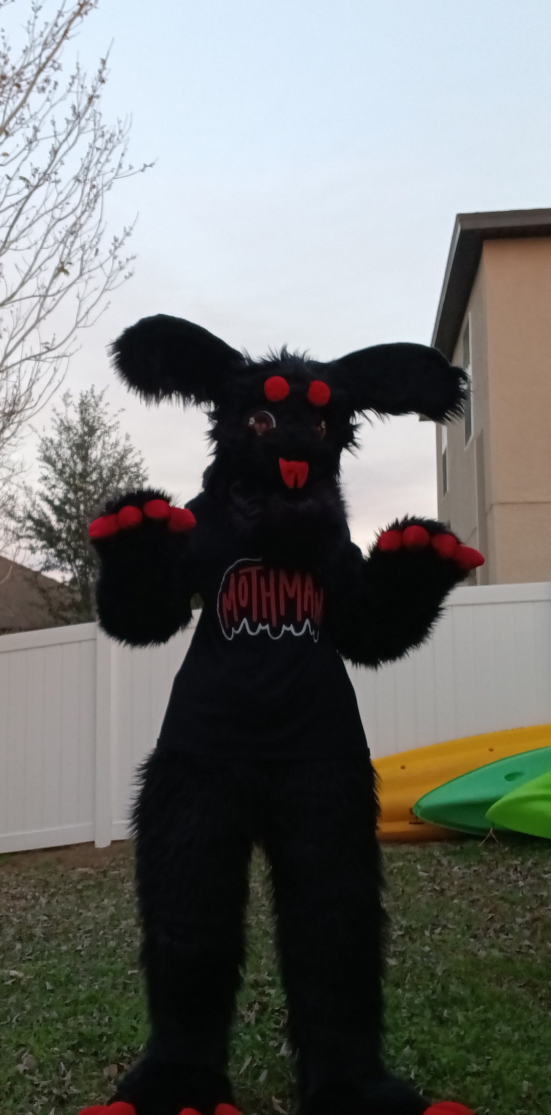 Price Knock Down /// Half Suit Mothman Furry Suit Costume Premade ...