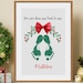 Mistletoe Christmas Footprint Art Craft Holiday Craft Kids Baby Toddler ...