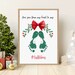 Mistletoe Christmas Footprint Art Craft Holiday Craft Kids Baby Toddler ...