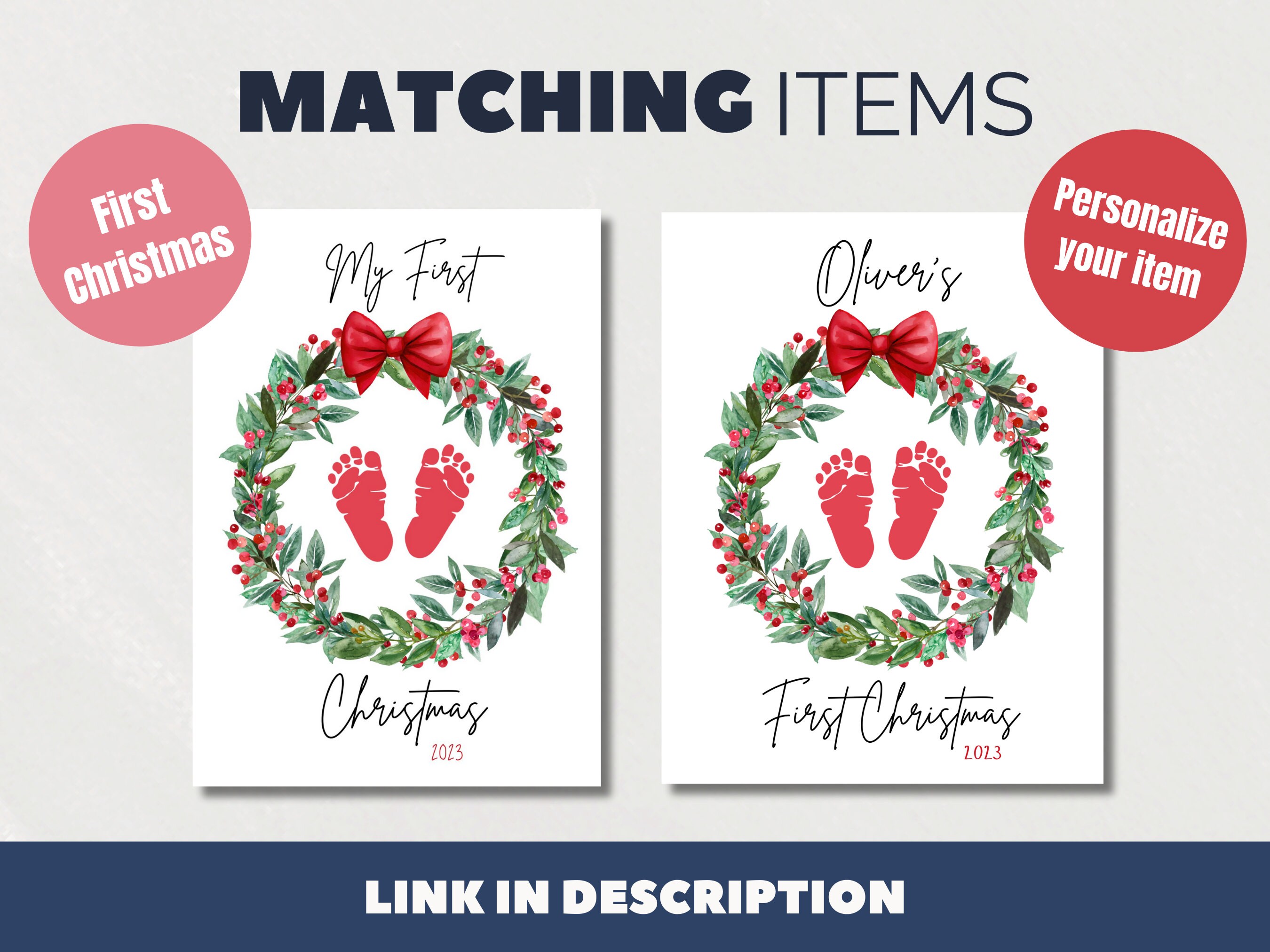 Mistletoe Christmas Footprint Art Craft | Holiday Craft | Kids Baby ...