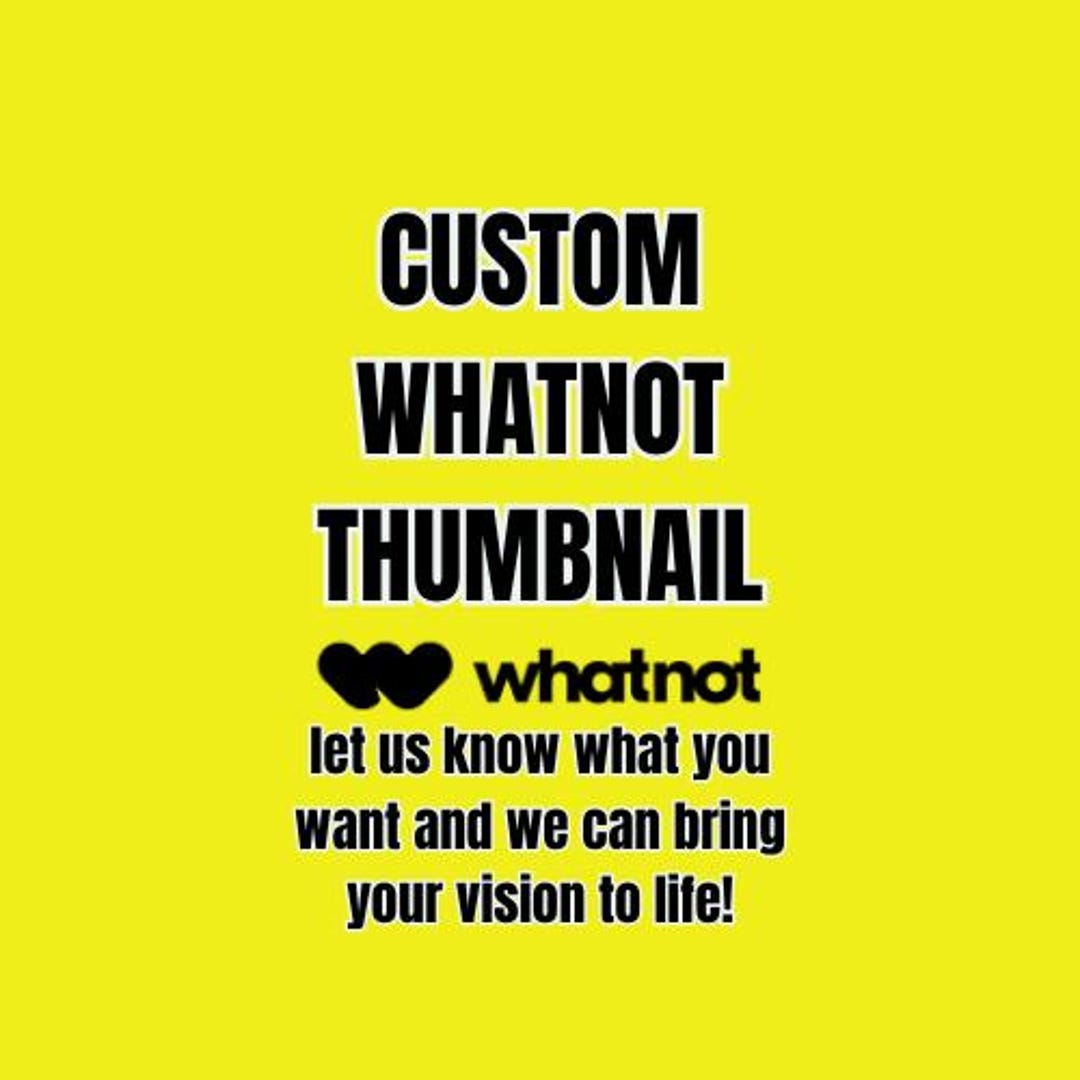 Custom Whatnot Thumbnail, Show Thumbnail for Whatnot, Custom Designed ...