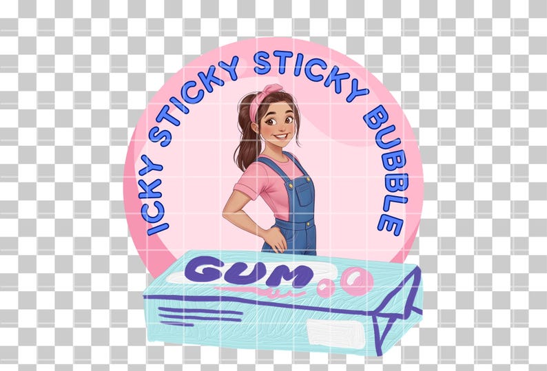 Ms. Rachel Icky Sticky Bubble Gum PNG, Ms. Rachel Birthday Party Clip ...