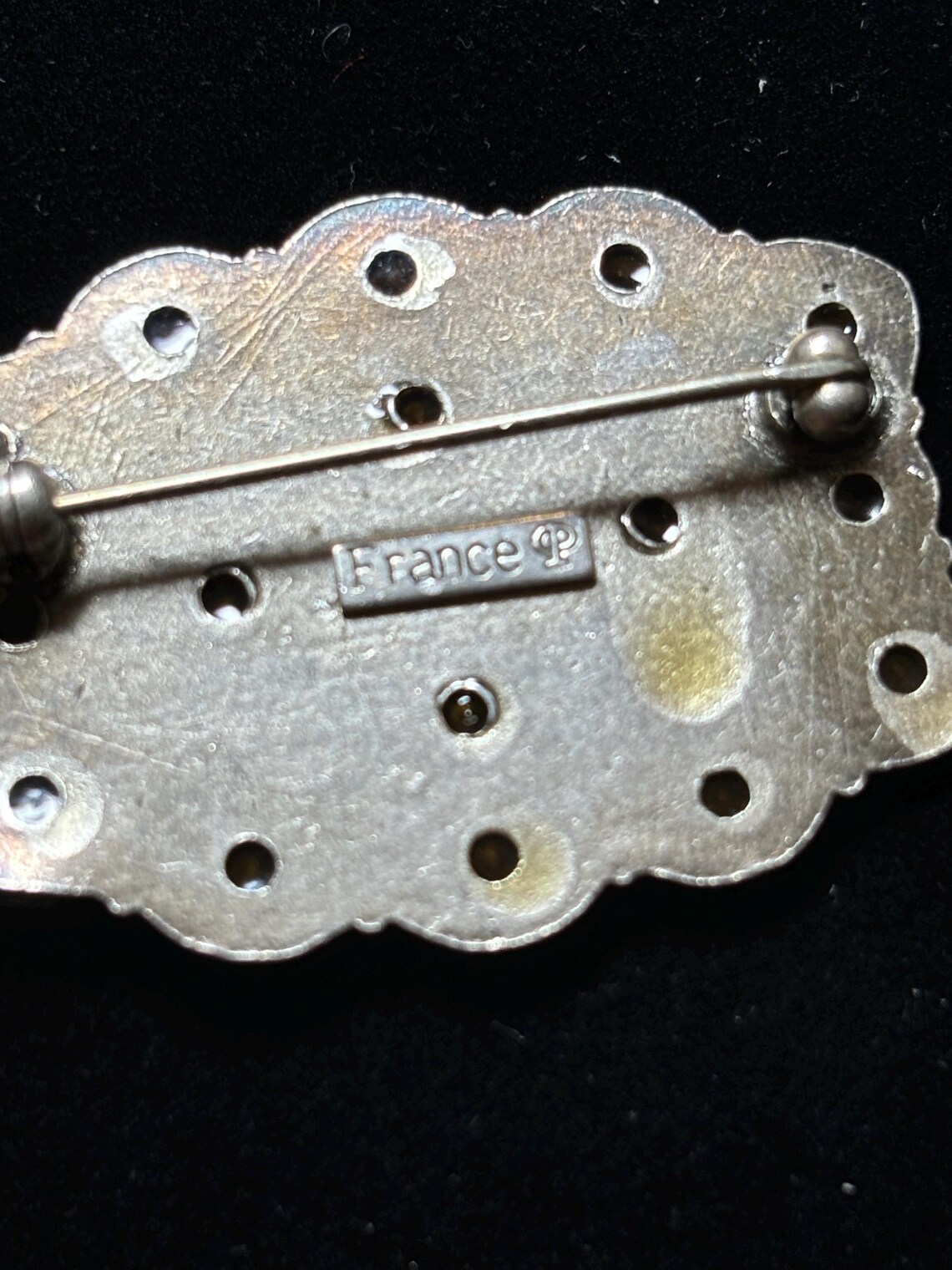 Vintage Sterling Catherine Popesco Black & Goldtone Enameled Pin - Etsy