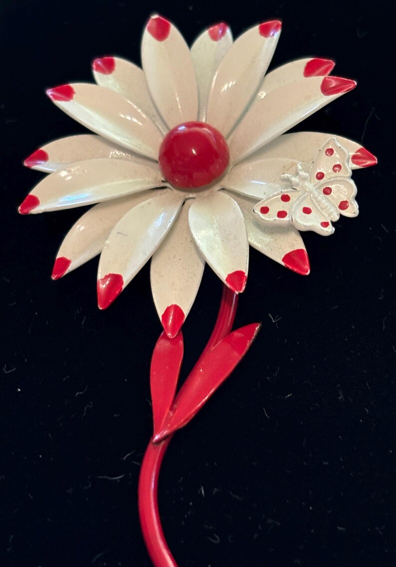 Vintage Sterling Catherine Popesco Black & Goldtone Enameled Pin - Etsy