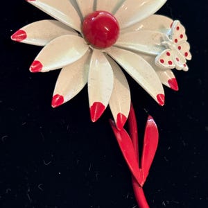 Vintage Sterling Catherine Popesco Black & Goldtone Enameled Pin - Etsy