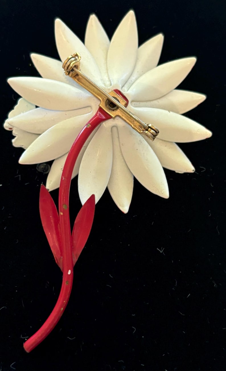 Vintage Sterling Catherine Popesco Black & Goldtone Enameled Pin - Etsy