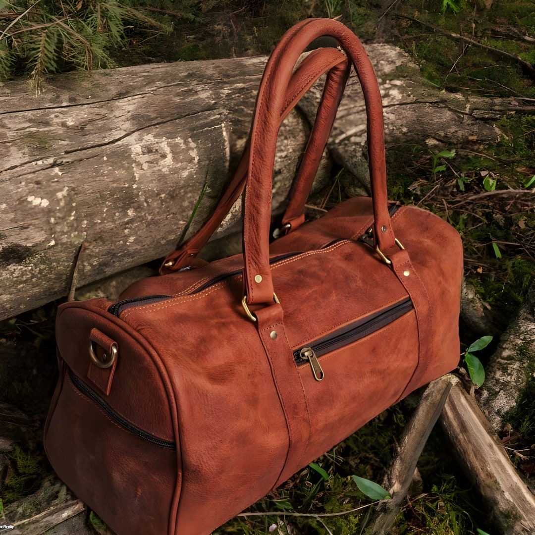 Leather Duffel Bag For Men Weekend Duffel Genuine Leather Duffel