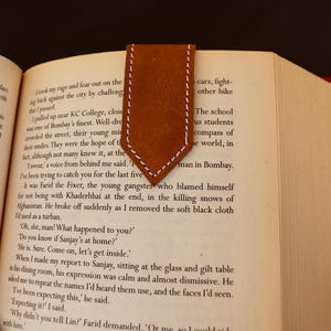 Personalized LEATHER MAGNET BOOKMARK, Custom Leather Magnetic Clip ...