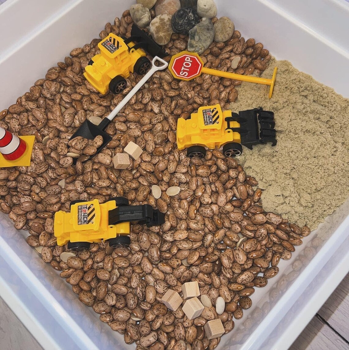 Construction Play Kit | Construction Sensory Bin | Montessori Play Kit ...