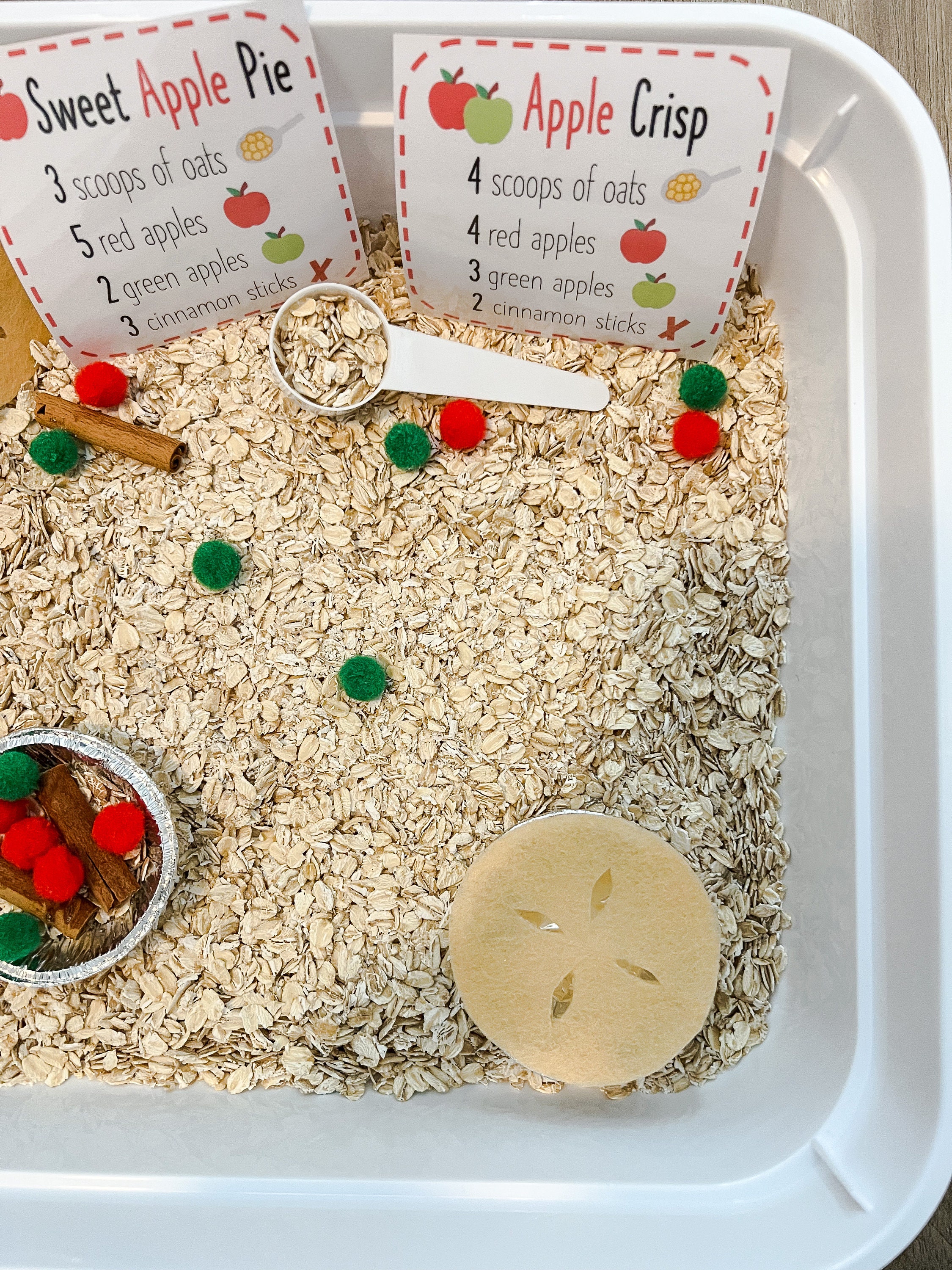 Make an Apple Pie Play Kit Make an Apple Pie Sensory Bin Montessori ...