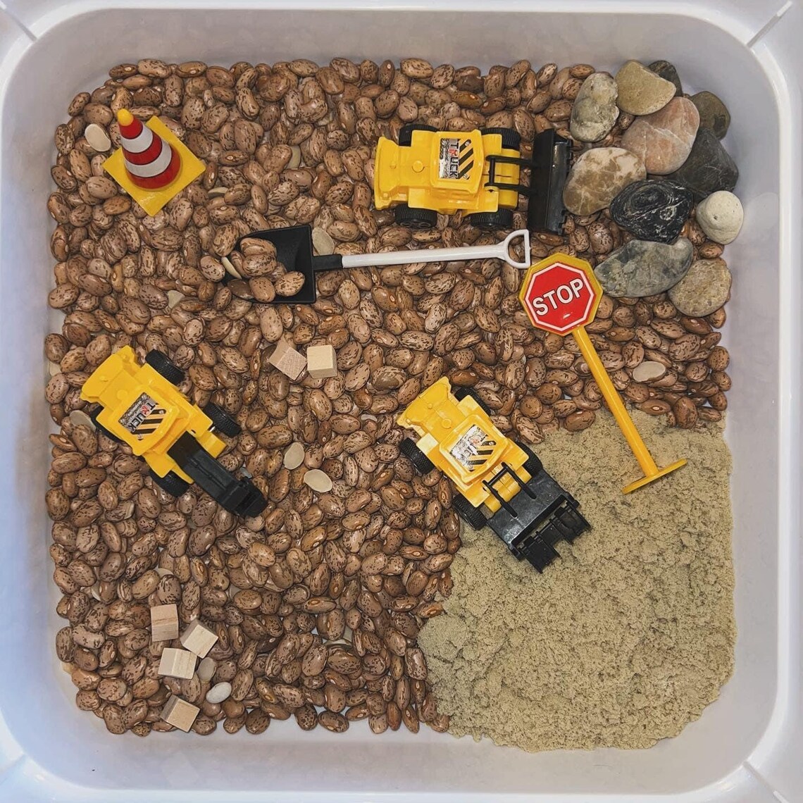 Construction Play Kit | Construction Sensory Bin | Montessori Play Kit ...