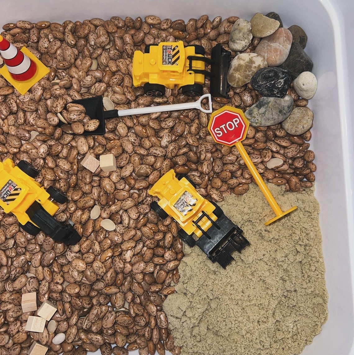 Construction Play Kit | Construction Sensory Bin | Montessori Play Kit ...