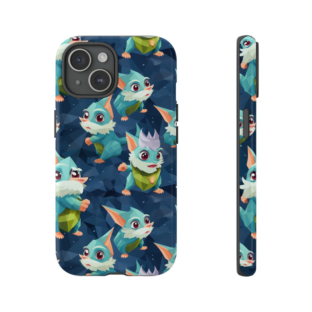 Polygon Art Cute Baby Creatures V2 iPhone Case 15 14 13 12 - Etsy