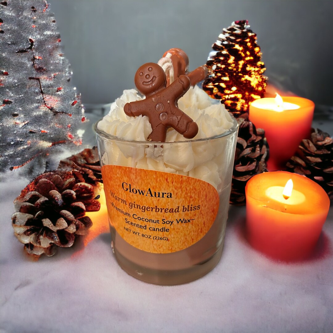 Warm Gingerbread Bliss Candle Handcrafted 10oz - Etsy UK