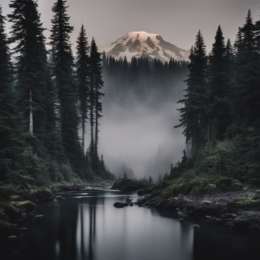 Mount Rainier- Printable Wall Art - Etsy