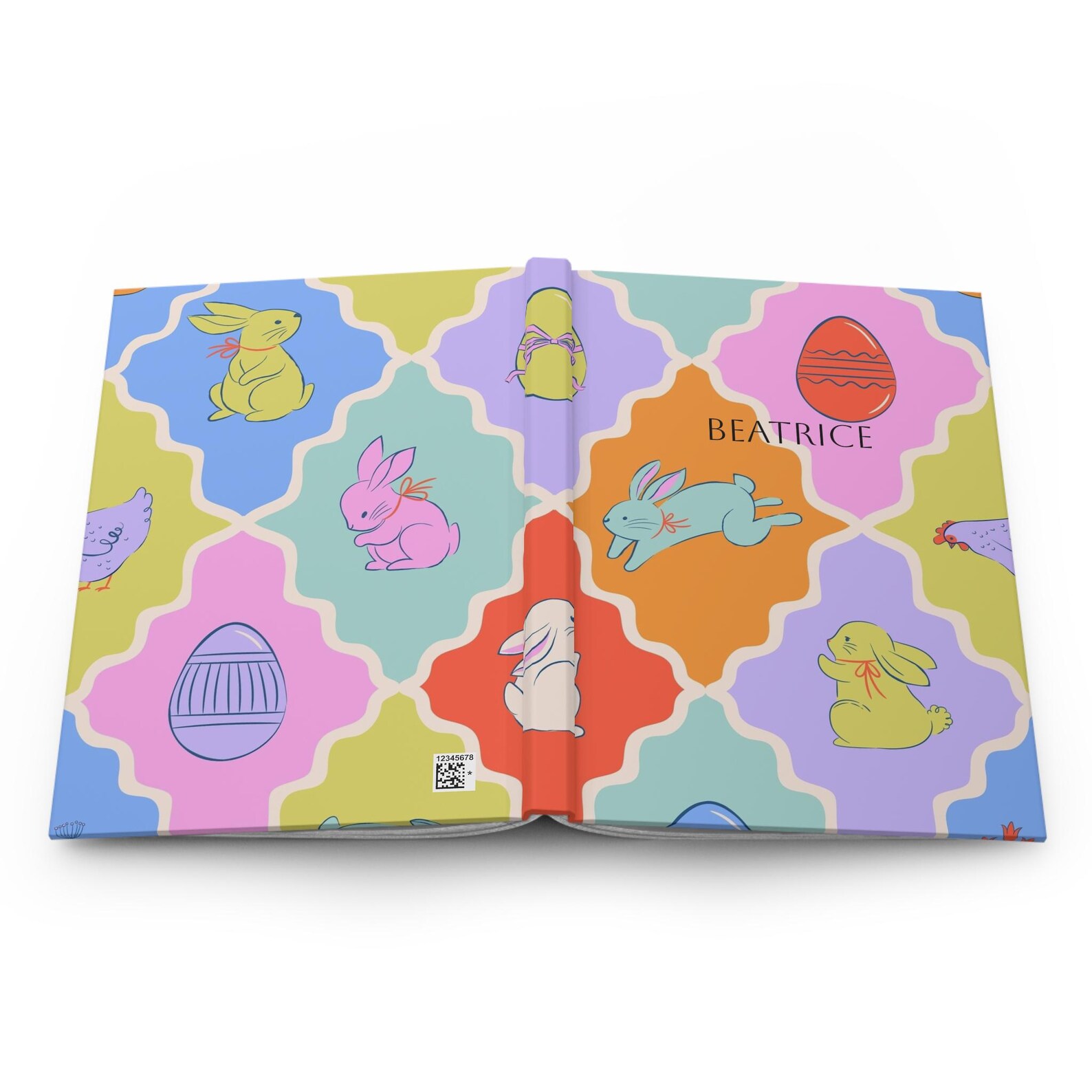 Personalized Easter Hardcover Journal, Spring Themed Notebook for Kids ...