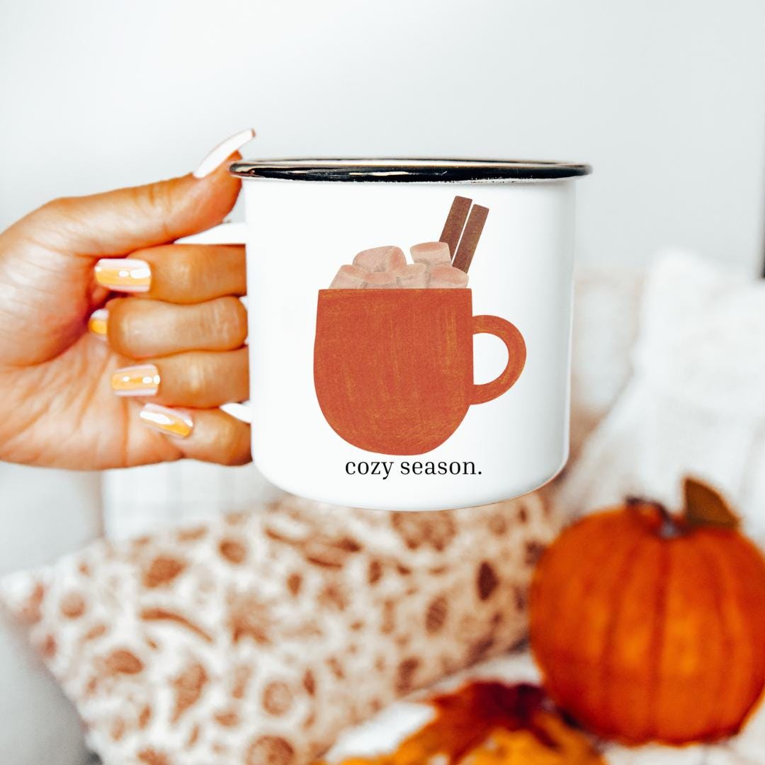 Pumpkin Mug, Fall Coffee Mugs, Coffee Mugs for Fall Season, Fun Autumn ...