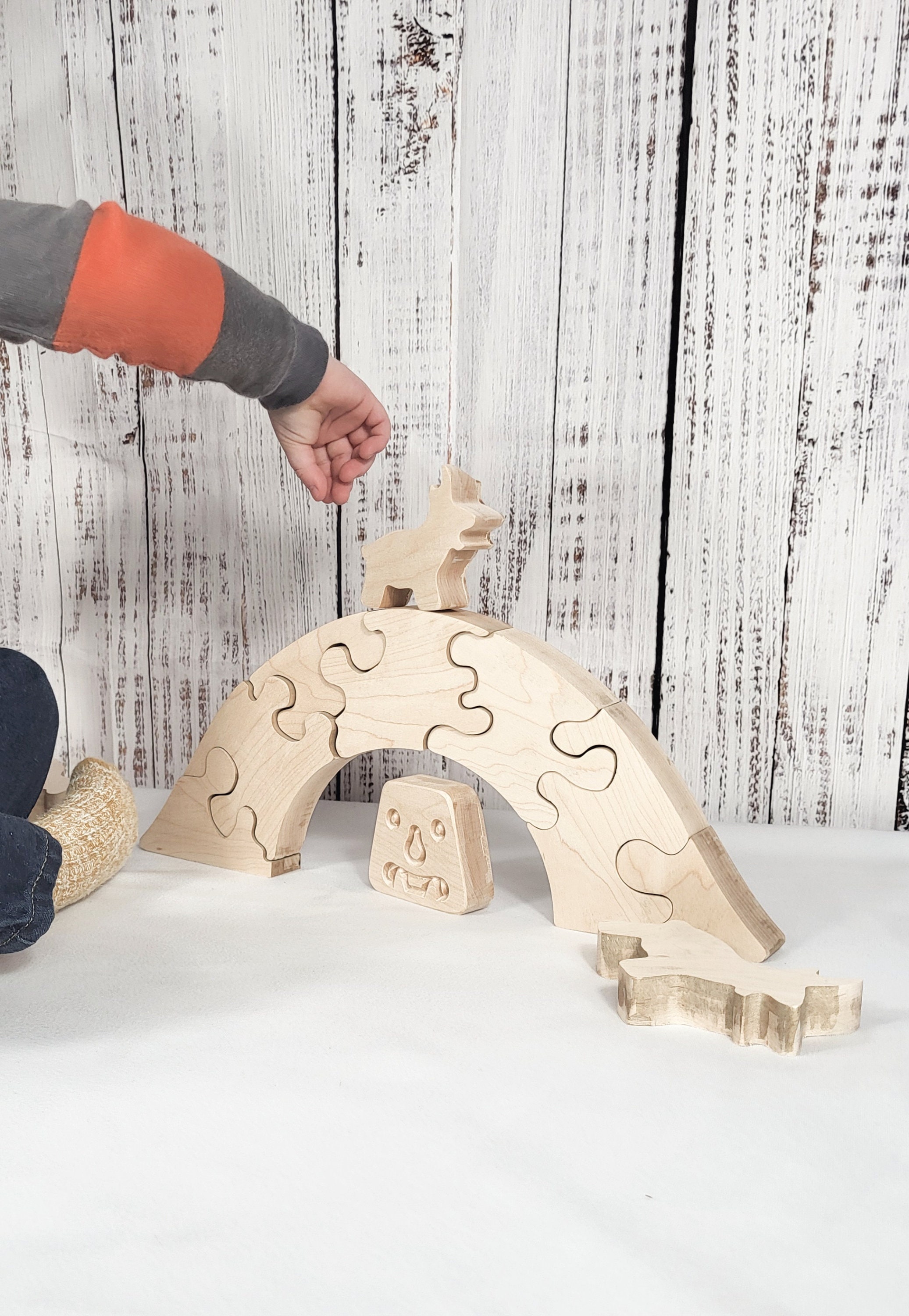 The Three Billy Goats Gruff Maple Set - Etsy