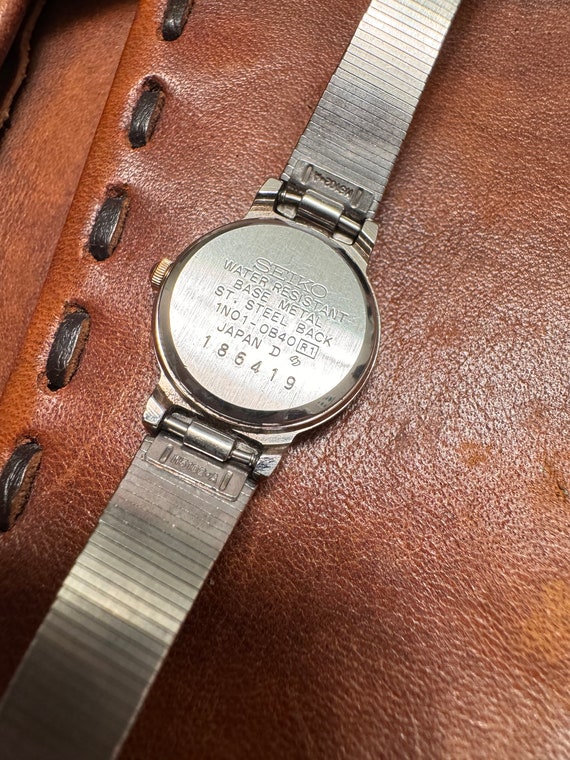 Vintage Ladies Seiko Galaxy Watch 1N01-0B40 Silver To… - Gem