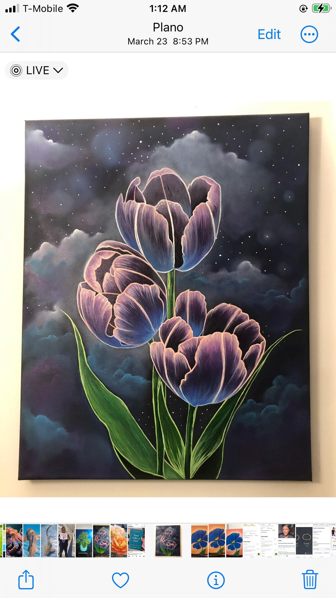 Tulips by Moonlight/ Prints - Etsy
