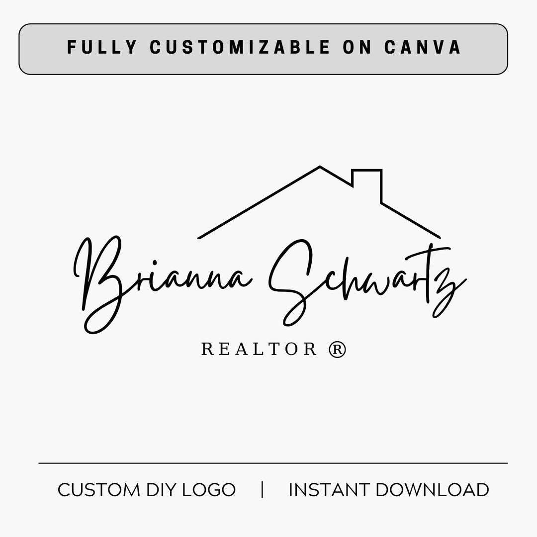 Editable Logo Template DIY Real Estate Design Minimal Elegant Realtor ...
