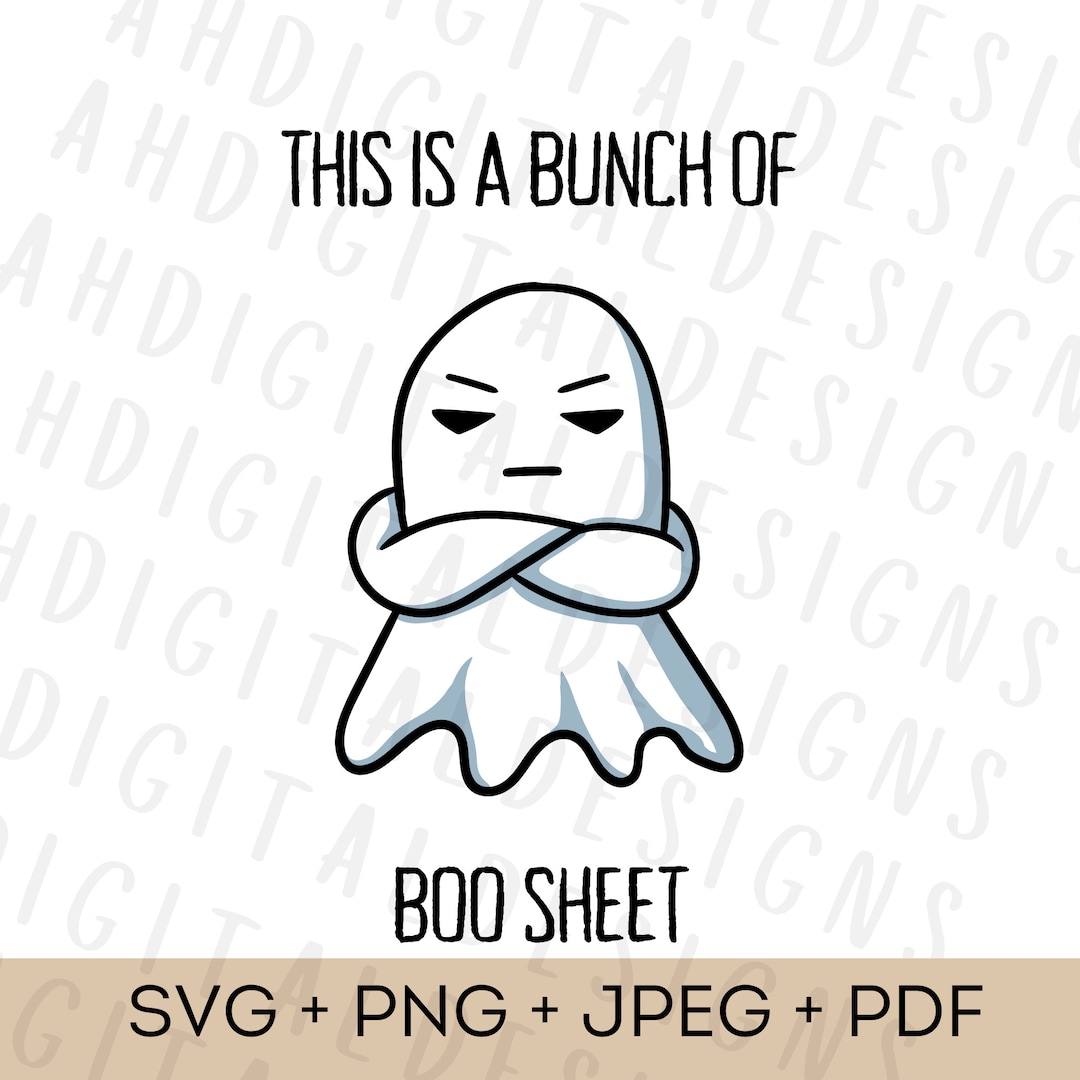 This is a Bunch of Boo Sheet SVG - Etsy Canada