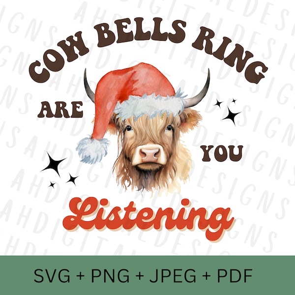 Cow Bells Ring Svg - Etsy