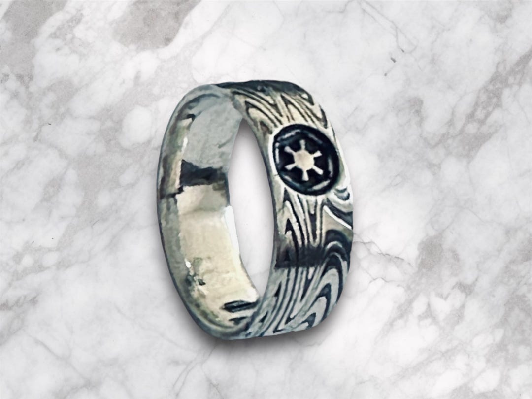 Mandalorian Inspired Beskar Band, Sterling Silver - Etsy