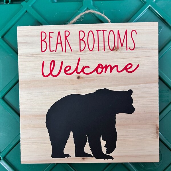 Bear Bottoms Welcome - Etsy